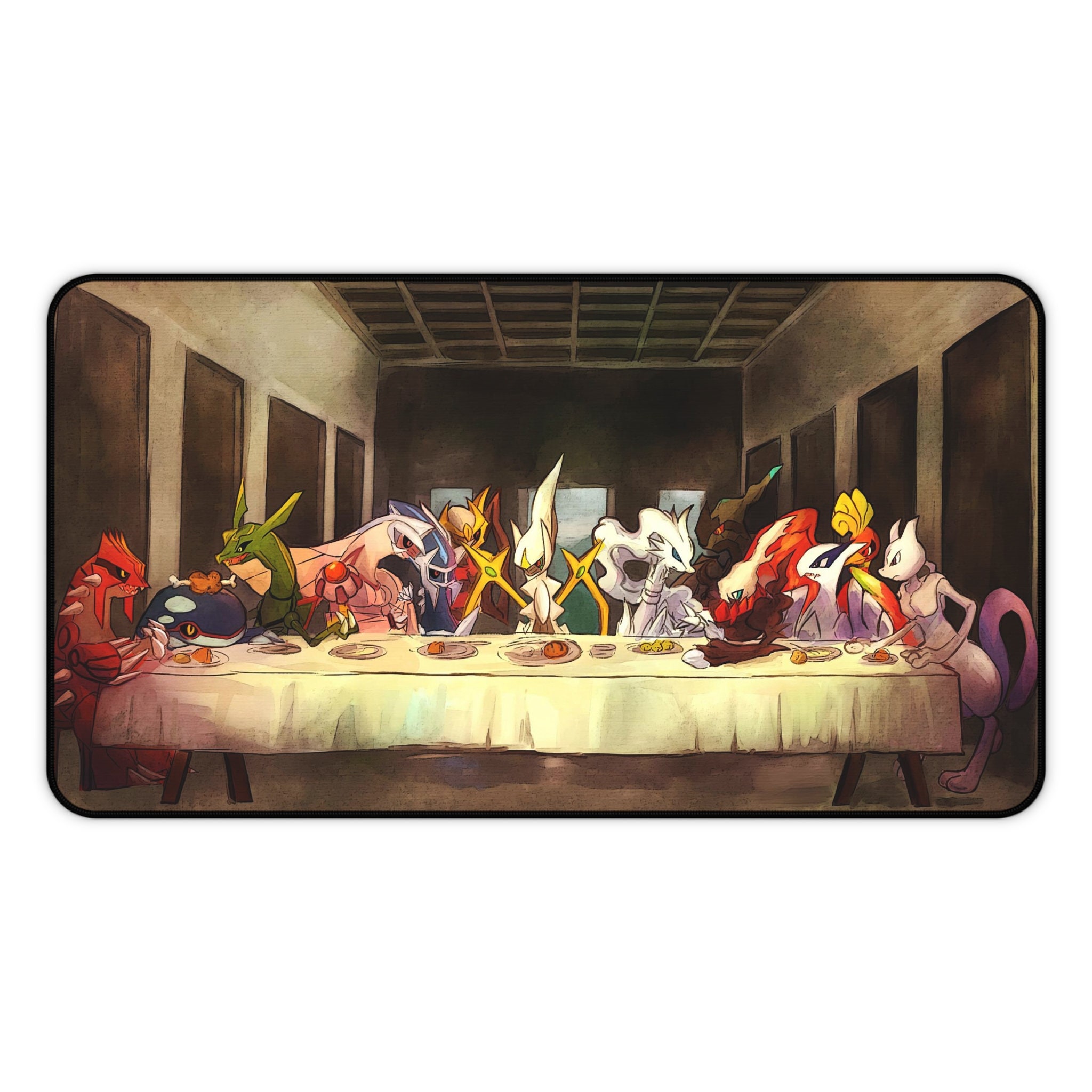 The Last Supper Pokemon Mousepad Pokemon Desk Mat Anime Desk Mat Gift ...