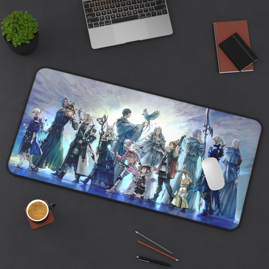 Final Fantasy XIV Endwalker Mousepad | FFXIV Endwalker Desk Mat | Anime ...