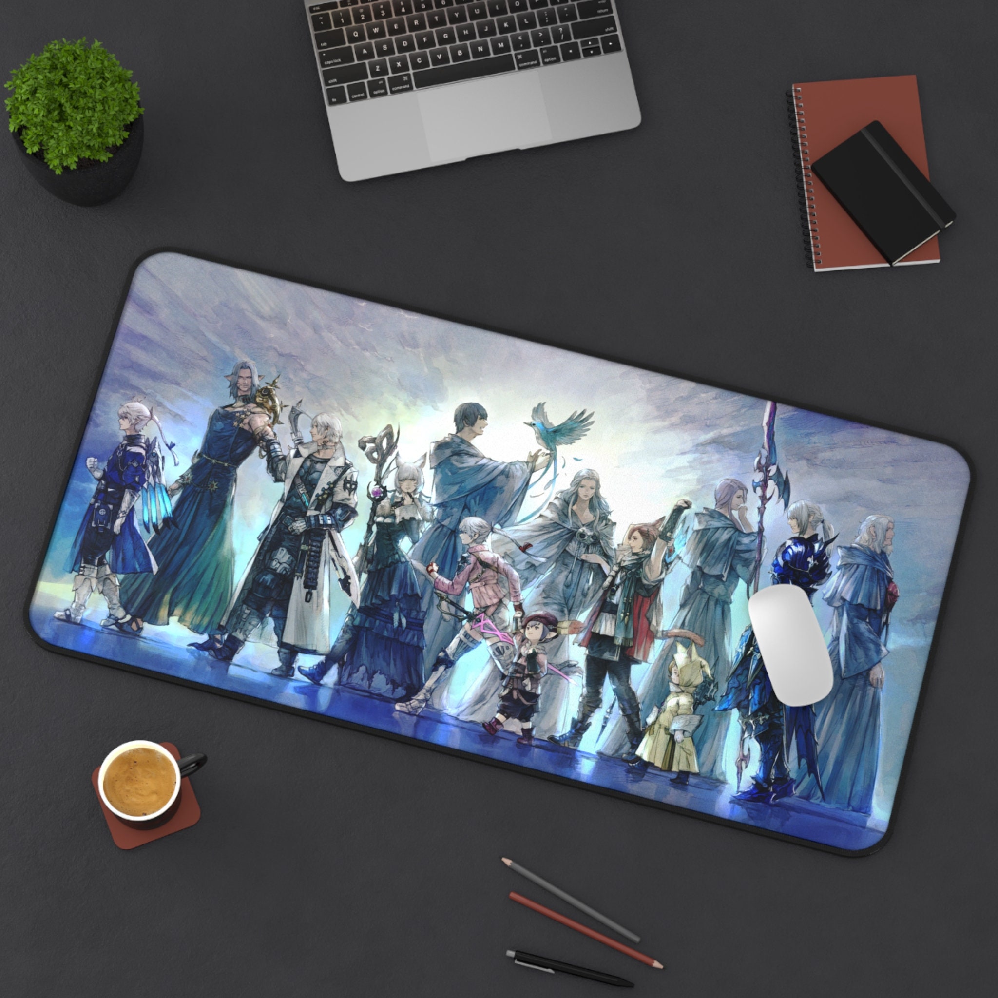 Final Fantasy XIV Endwalker Mousepad FFXIV Endwalker Desk Mat Anime ...