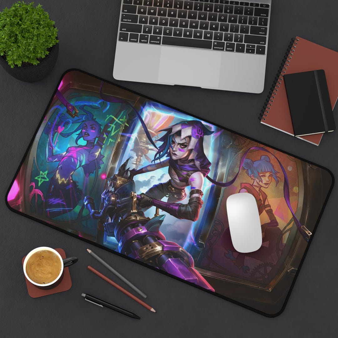 Arcane Premium Jinx Mouse Pad | League of Legends Desk Mat | Gift for ...