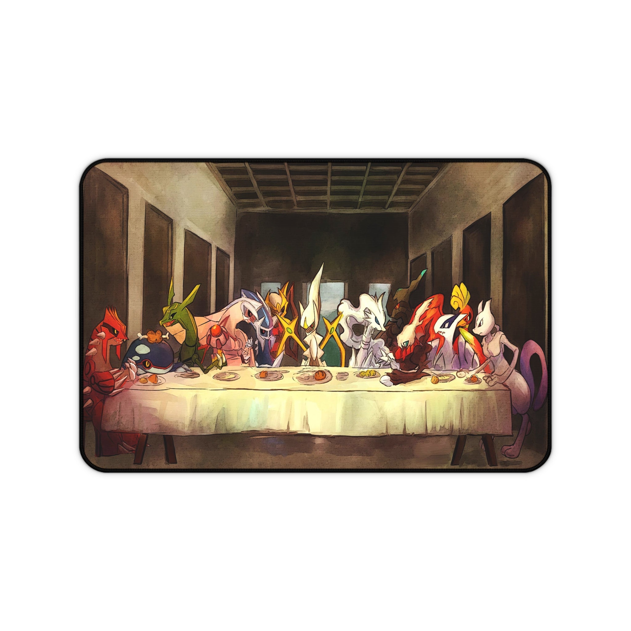 The Last Supper Pokemon Mousepad Pokemon Desk Mat Anime Desk Mat Gift ...
