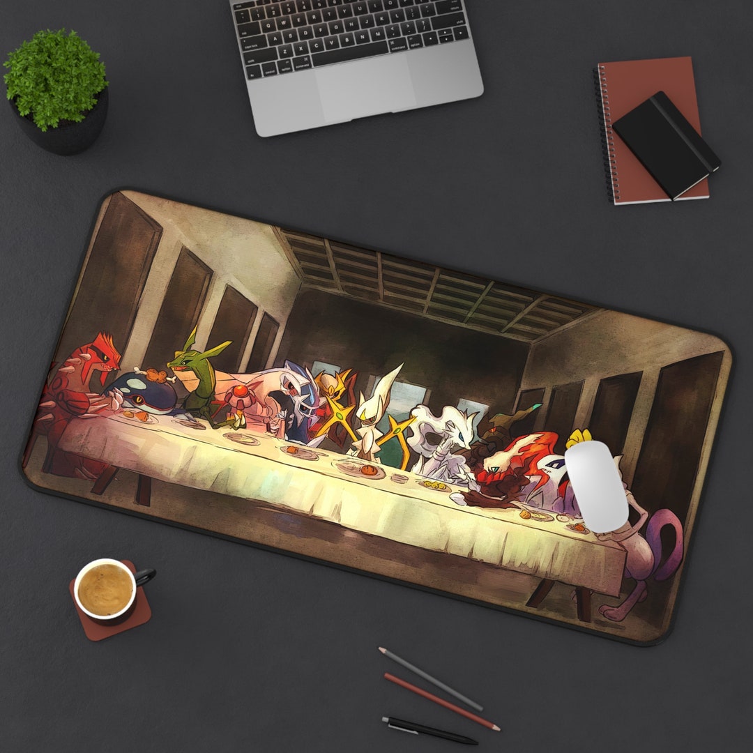 The Last Supper Pokemon Mousepad Pokemon Desk Mat Anime Desk Mat Gift ...