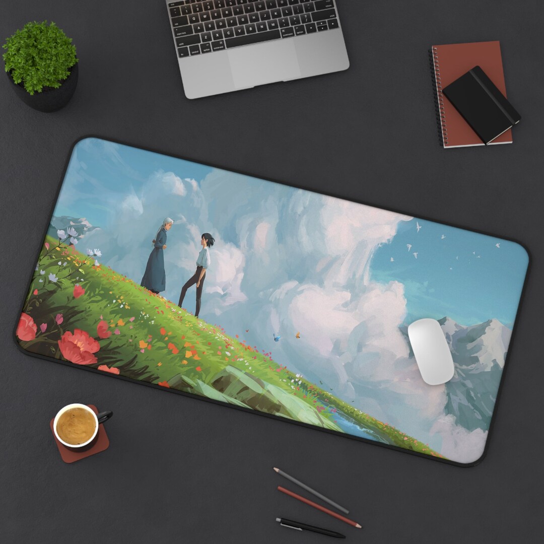 Howl's Moving Castle Sophie and Howl Mouse Pad Studio Ghibli Desk Mat ...