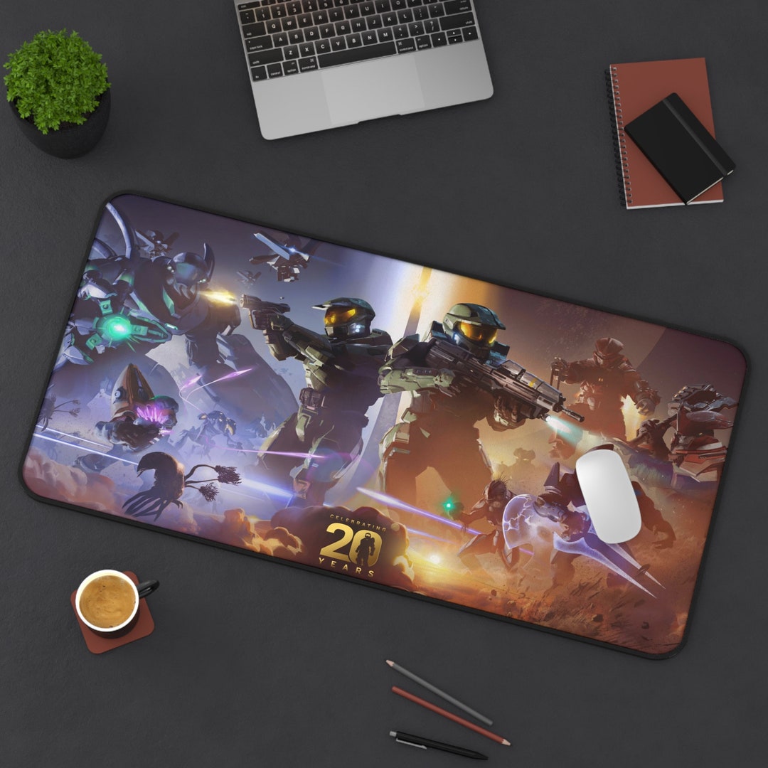 The Master Chief Halo Desk Mat Halo Mouse Pad Gift for Gamers Anime ...