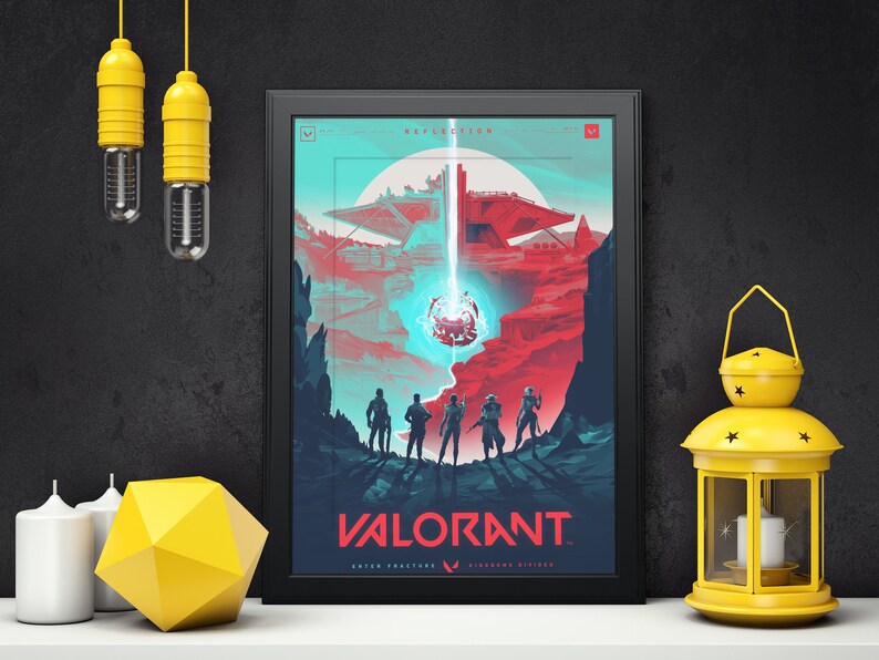 2023 Valorant Maps Poster Reyna Jett Valorant Gaming - Etsy