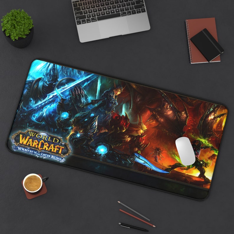 World of Warcraft Wrath of the Lich King Mousepad | Wow Desk Mat | Gift ...