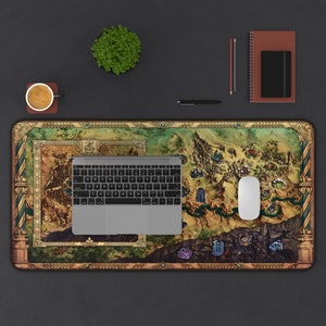 Baldur's Gate 3 Map Mousepad | BG3 World Map Desk Mat | Anime Desk Mat ...