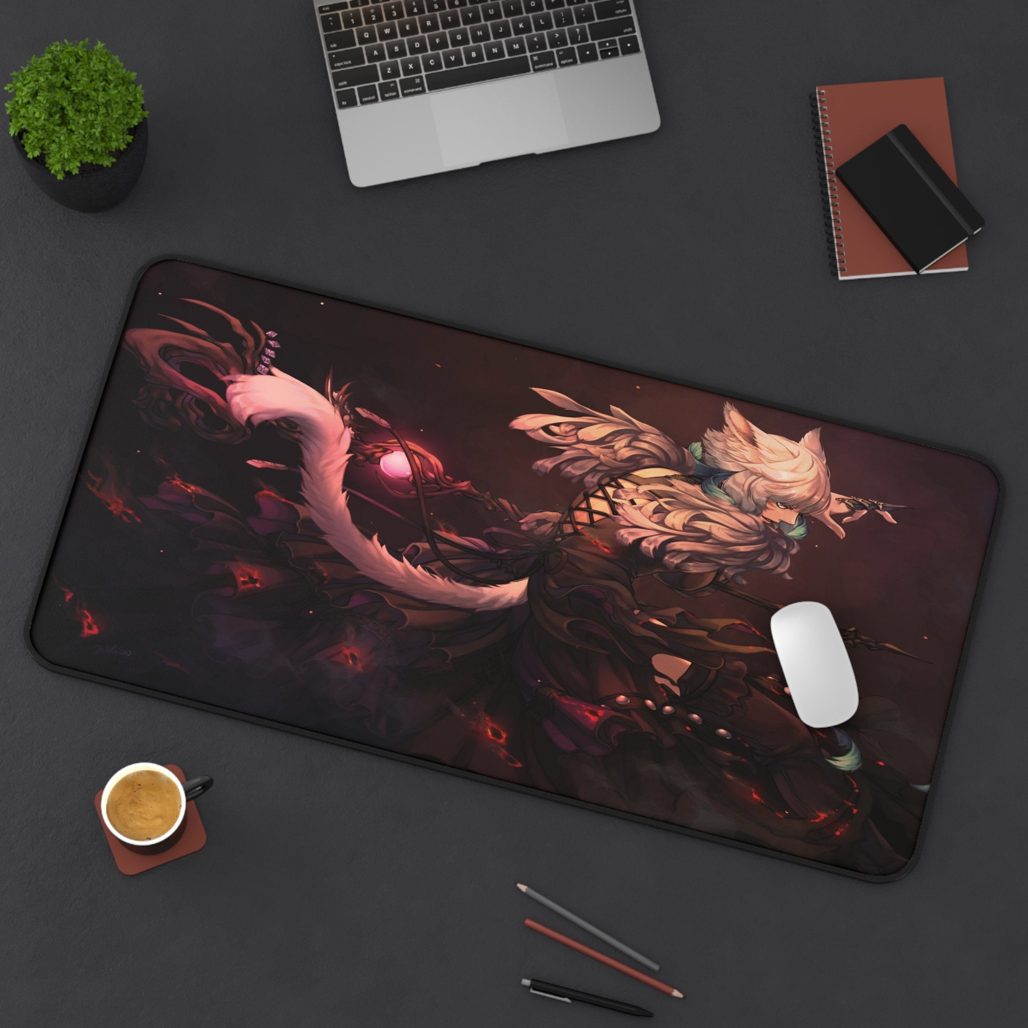 Final Fantasy XIV Online Mousepad 5 FFXIV Endwalker Desk Mat Anime ...