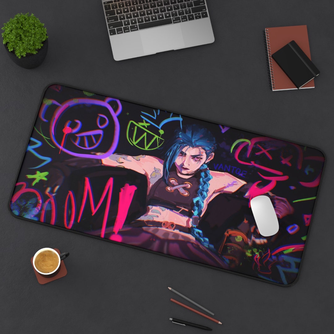 League of Legends Jinx Mousepad | Jinx Revenge Desk Mat | Anime ...