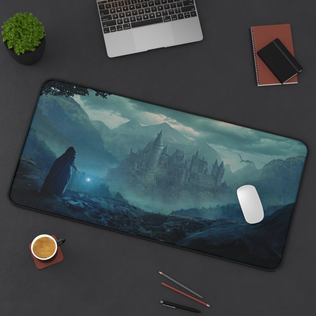 Hogwarts Legacy Desk Mat Castle Legacy Wizard Dark Home Mousepad Anime ...