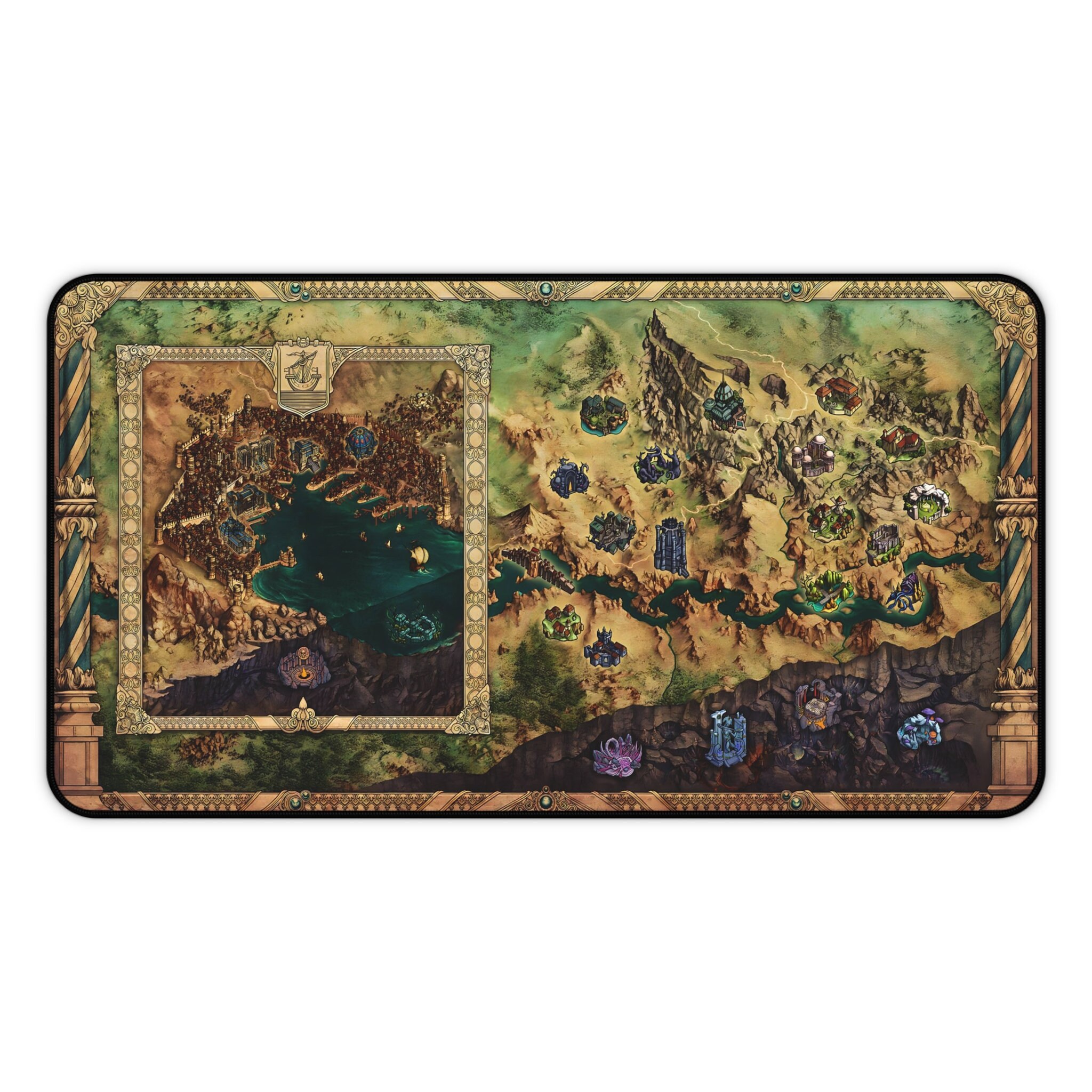 Baldur's Gate 3 Map Mousepad BG3 World Map Desk Mat Anime Desk Mat Gift ...