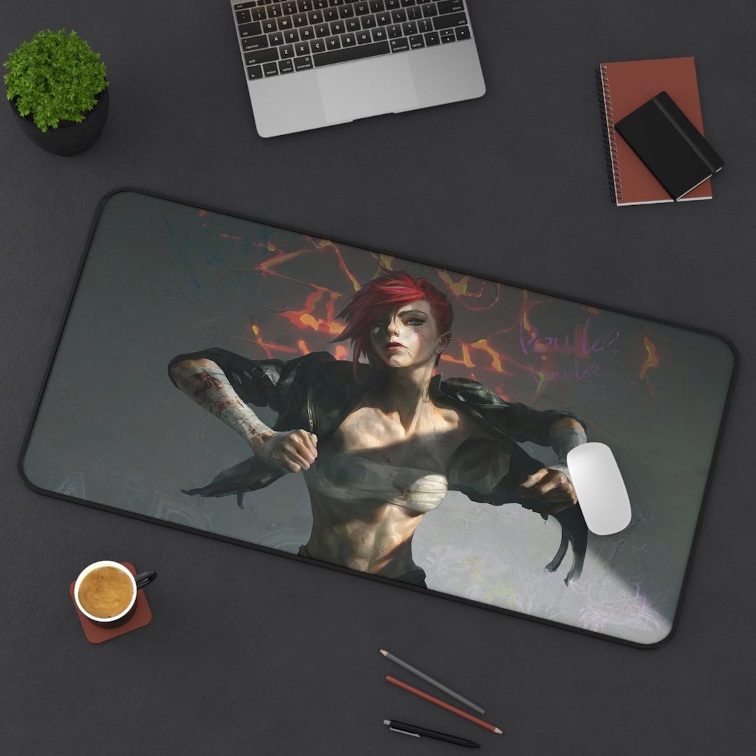 League of Legends Jinx Desk Mat | Jinx Mousepad | Lol Inspired Mousepad ...