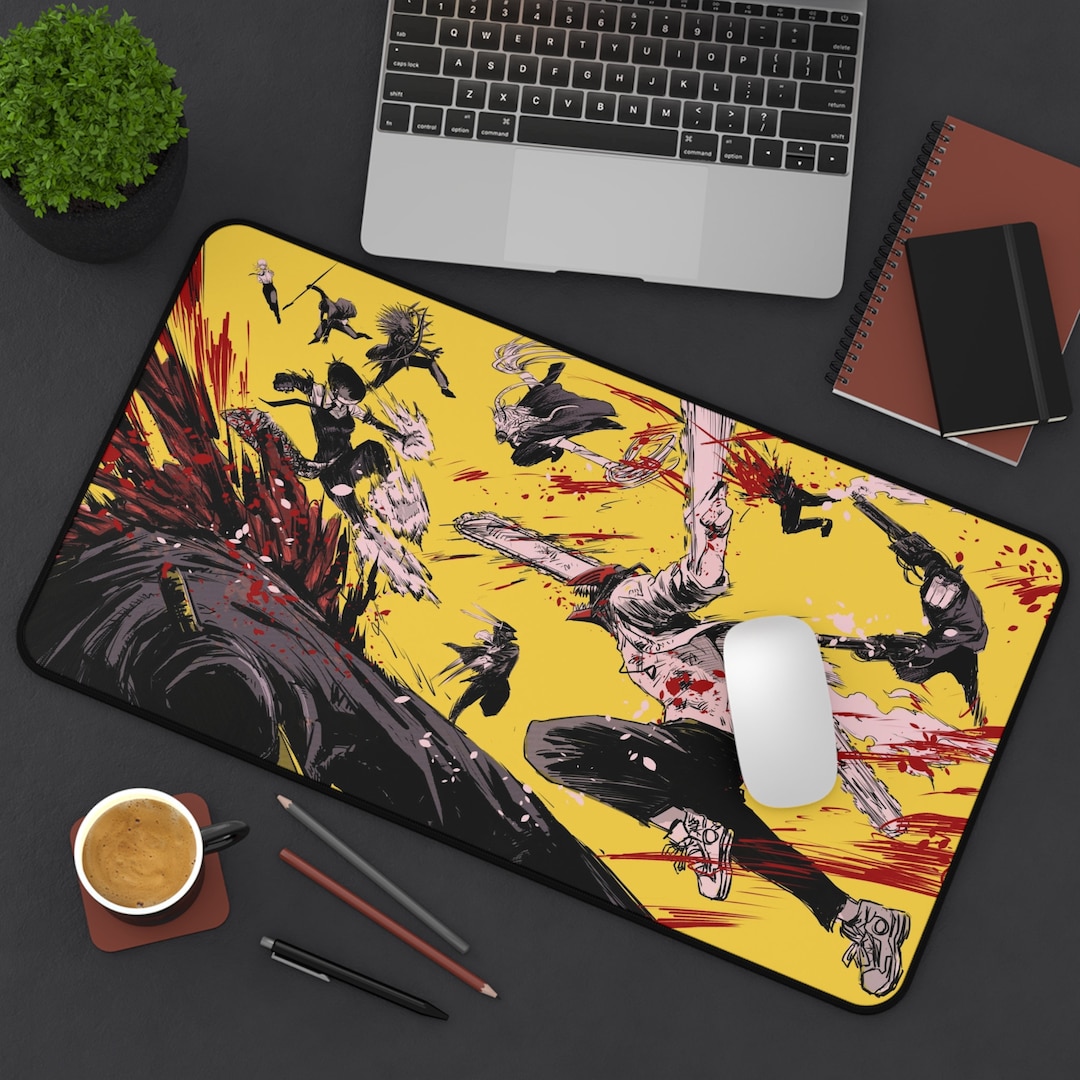 Chainsaw Man Denji Mouse Pad Chainsaw Man Power Desk Mat Gift for Gamer ...