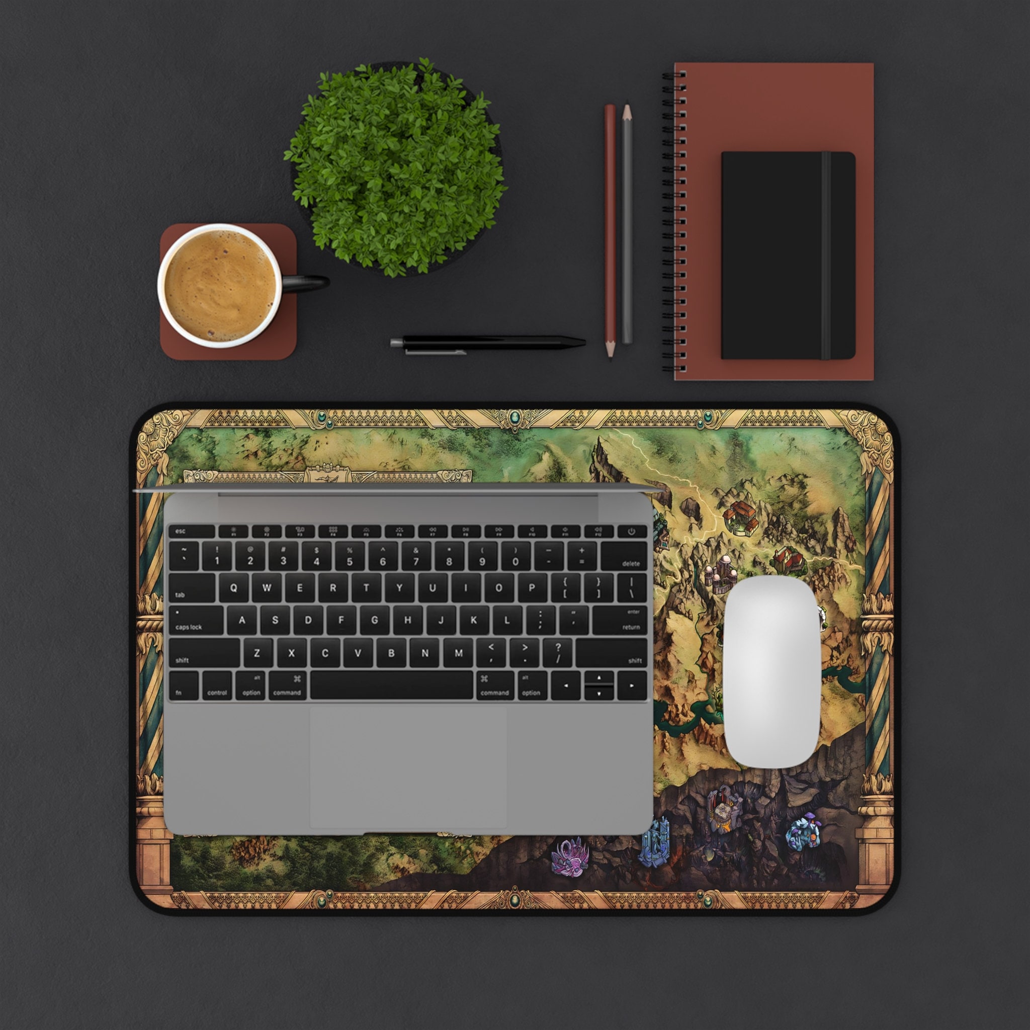 Baldur's Gate 3 Map Mousepad BG3 World Map Desk Mat Anime Desk Mat Gift ...