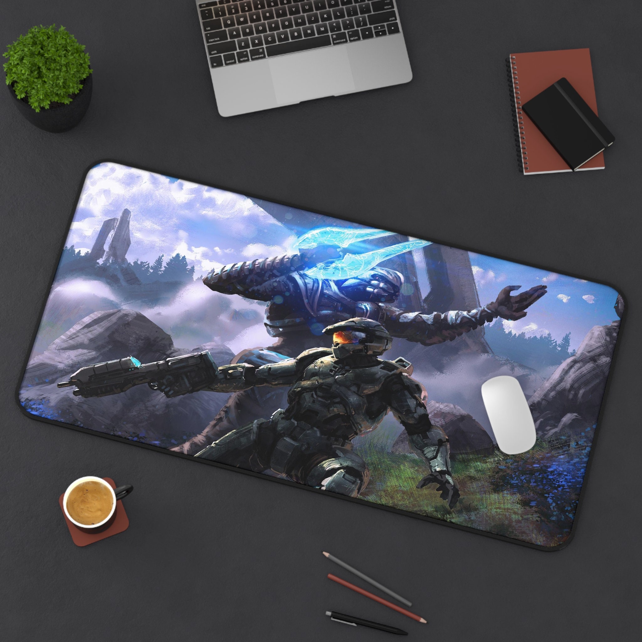 Master Chief Desk Mat Halo Infinite Desk Mat Anime Desk Mat Gift for ...