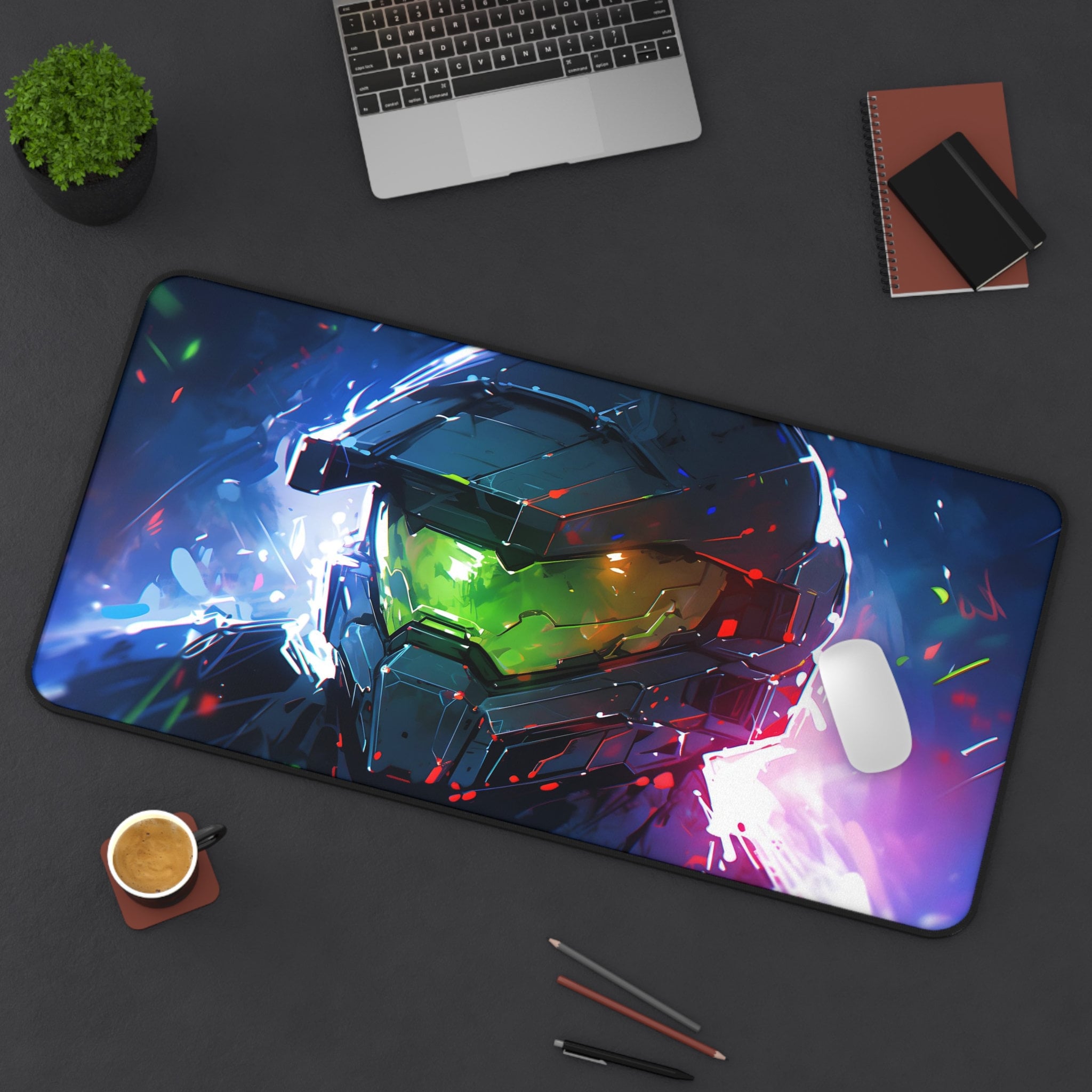 Master Chief Desk Mat Halo Infinite Desk Mat Anime Desk Mat Gift for ...