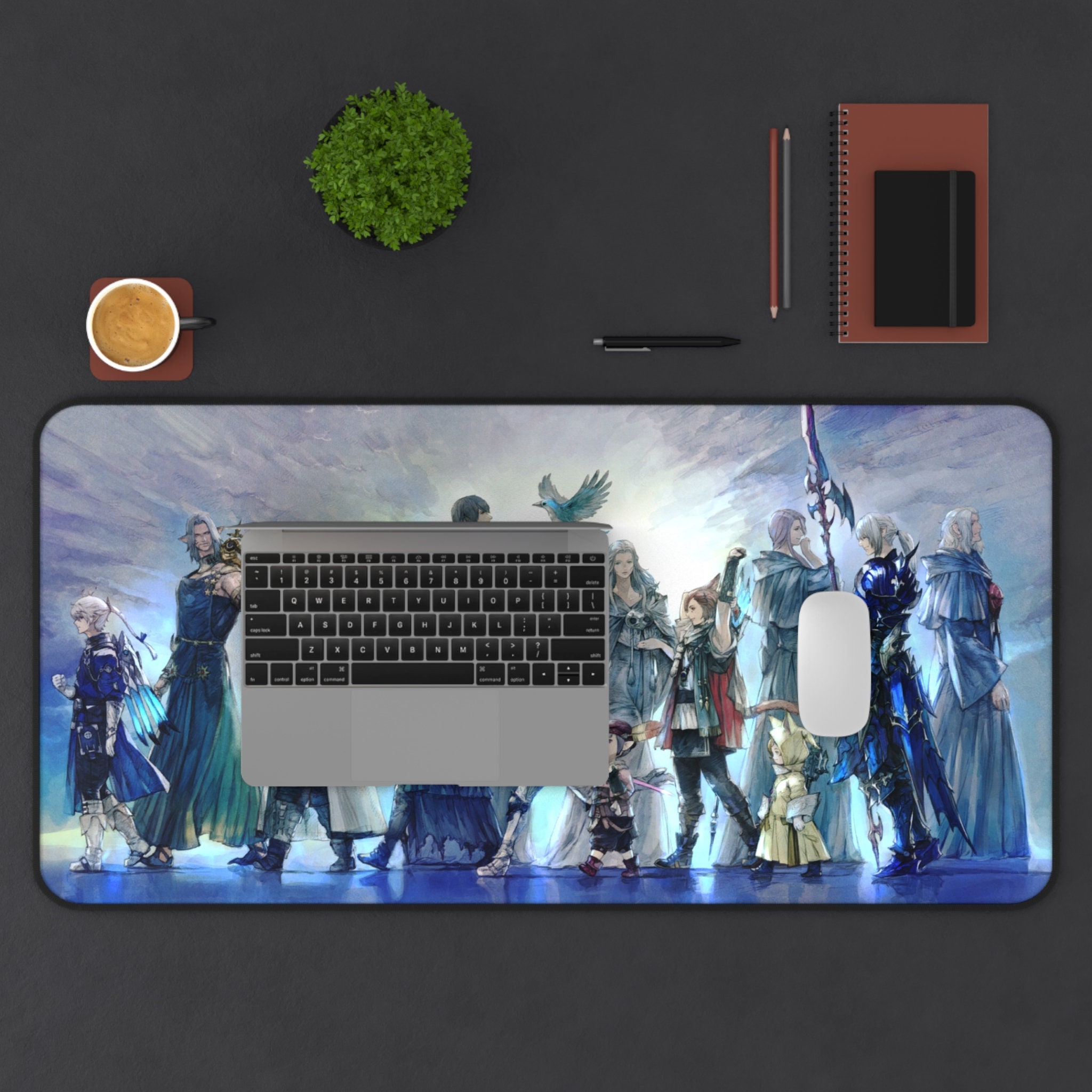 Final Fantasy XIV Endwalker Mousepad FFXIV Endwalker Desk Mat Anime ...