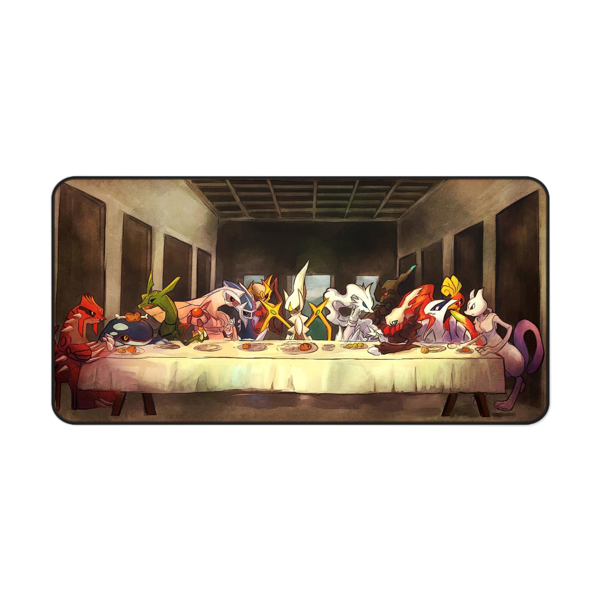 The Last Supper Pokemon Mousepad Pokemon Desk Mat Anime Desk Mat Gift ...