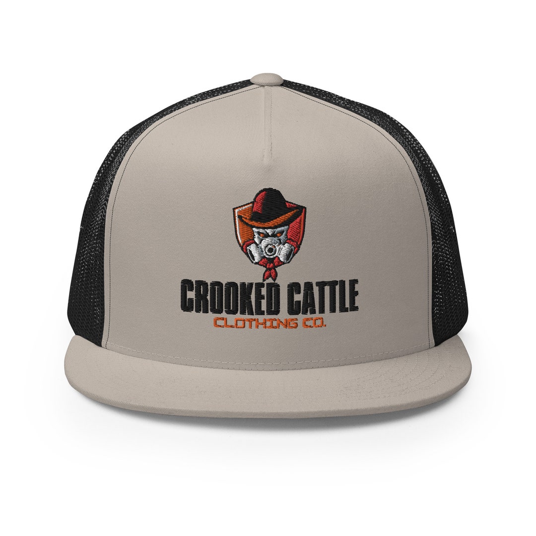 Crooked Cattle Co Yupoong 5 Panel Trucker Snapback, Trucker Hat ...