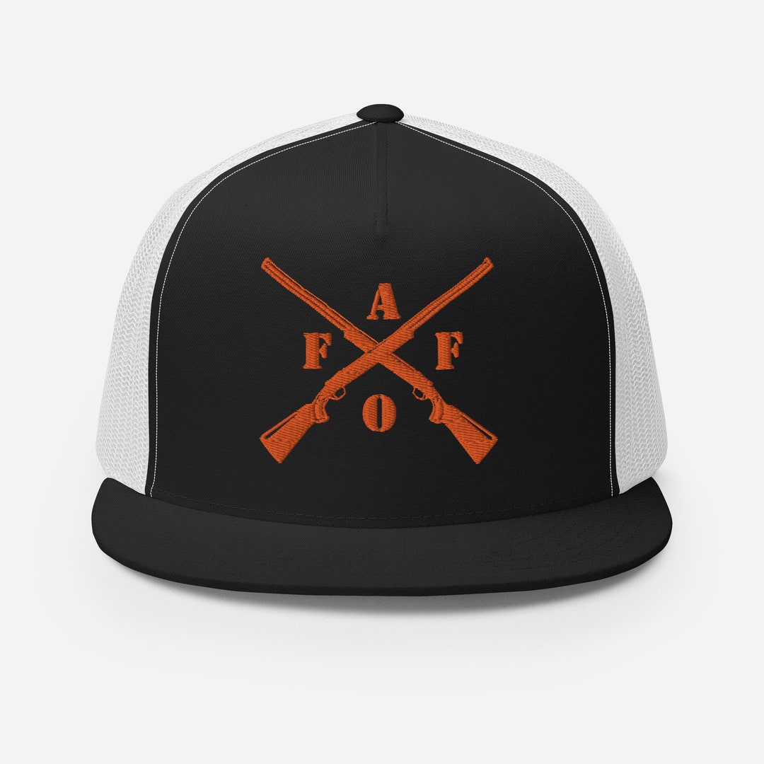 Crooked Cattle FAFO Trucker Hat, Military, Mens, Snapback, Blue Collar ...