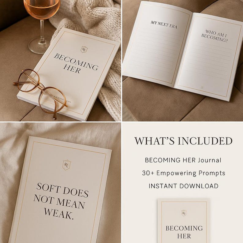 Becoming Her Journal | Self-discovery Workbook for Women | Healing ...
