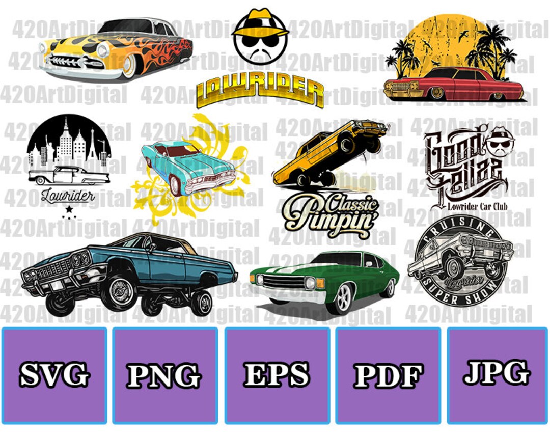 Lowrider Svg Lowrider Vector Lowrider Cutfile Lowrider - Etsy UK