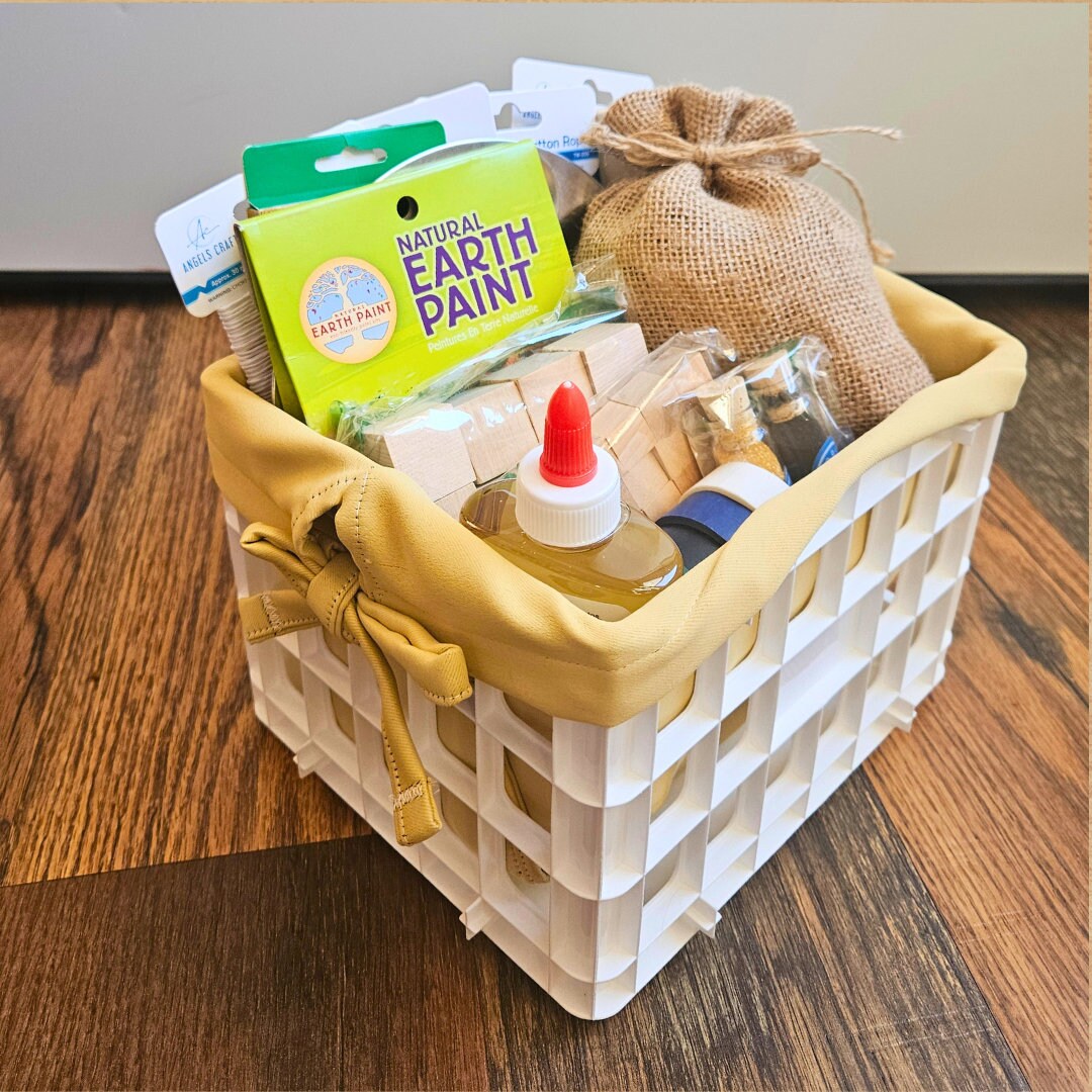 Eco-friendly Craft Crate Wood and Paper Sustainable Supplies Bundle - Etsy