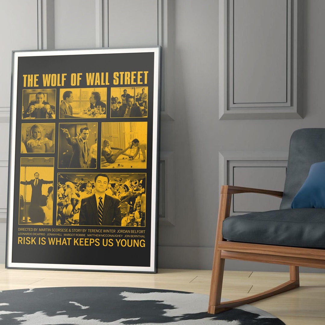 The Wolf of Wall Street Movie Poster Digital Prints, Vintage Movie Wall ...