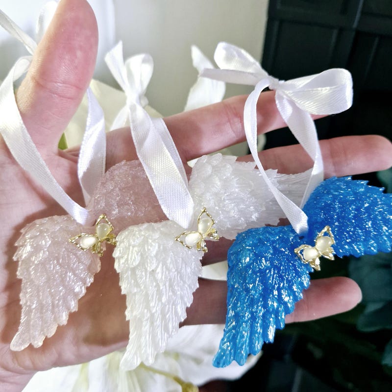 Mum Angel Wing Tree Ornament - Etsy UK