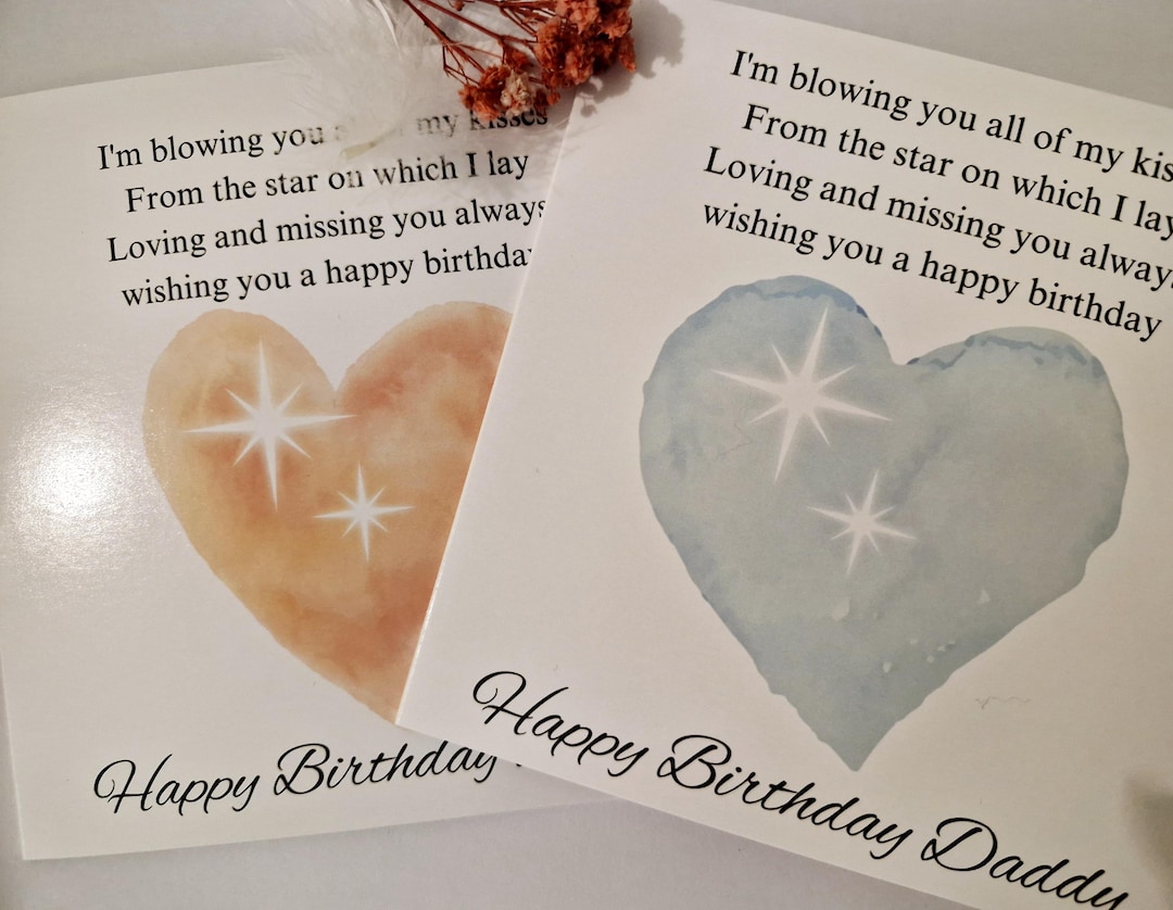 Birthday Card to Mummy or Daddy From Your Angel Baby, Birthday Card ...