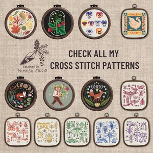 Set 6 Rainbow Insects Cross Stitch Pattern, Bug Beetle Butterfly ...