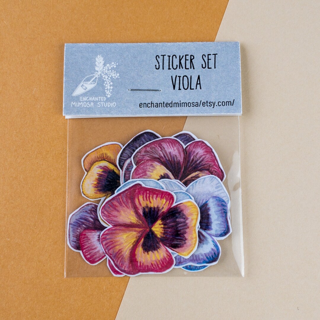 Viola Sticker Set Bullet Journal Sticker, Scrapbooking Planner ...
