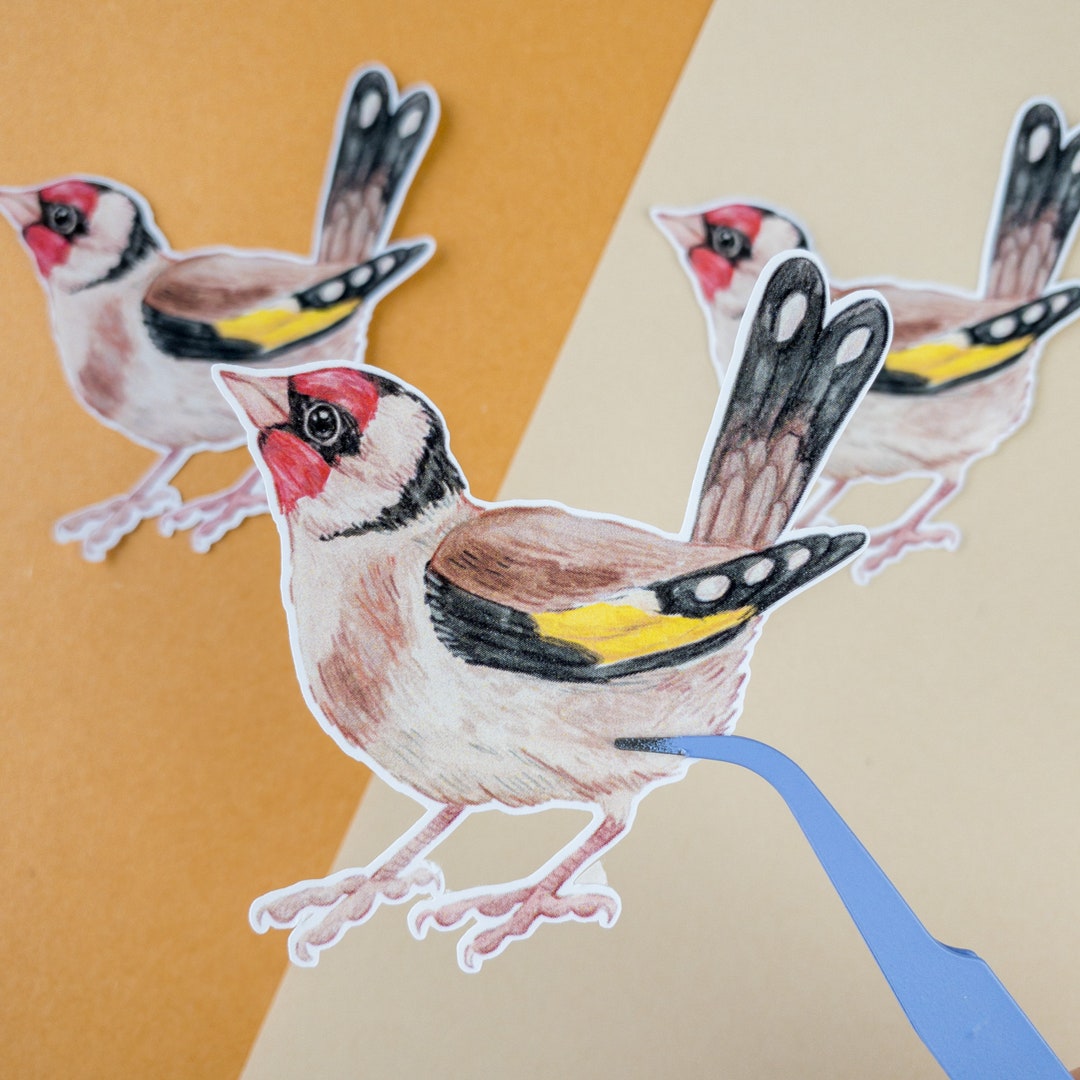 Finch Bullet Journal Sticker, Scrapbooking Planner Stationery Vintage ...