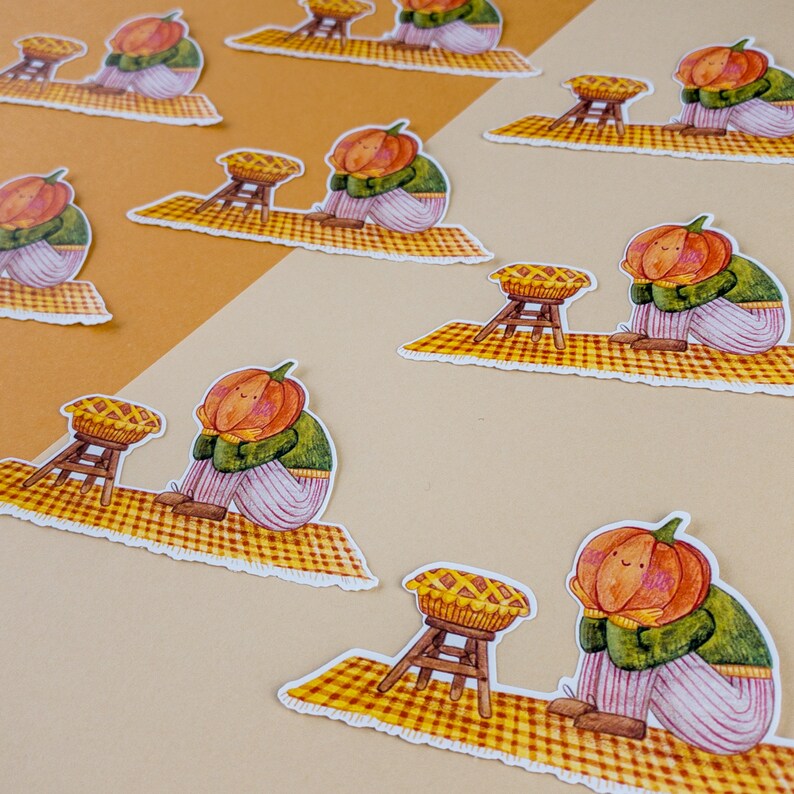 Pumpkin Pie Bullet Journal Sticker, Scrapbooking Planner Stationery ...
