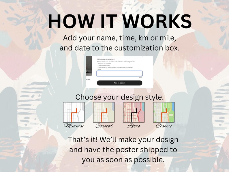 Philadelphia Marathon Custom Map Poster, Personalized Running Time and ...