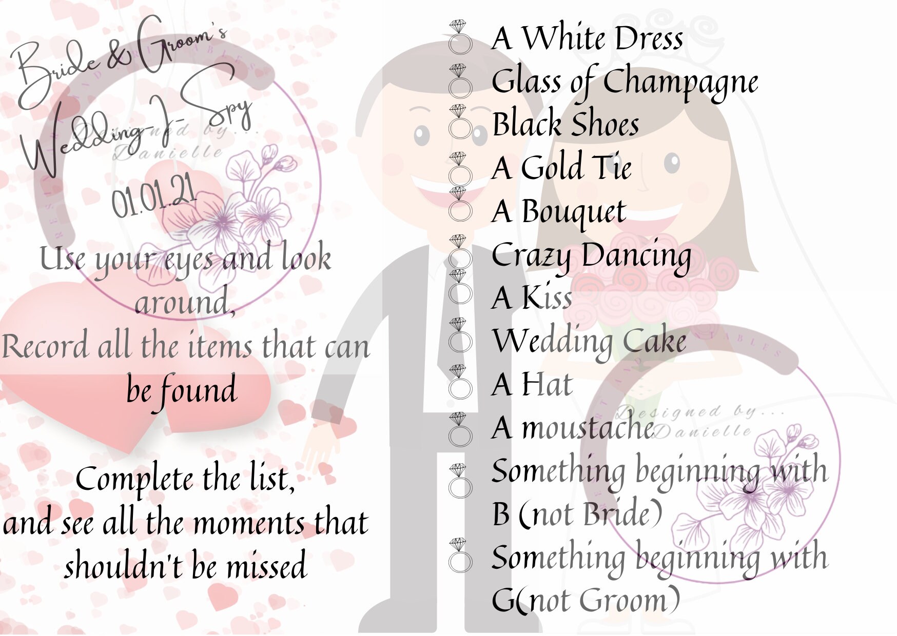 Wedding I-spy Game for Kids - Etsy