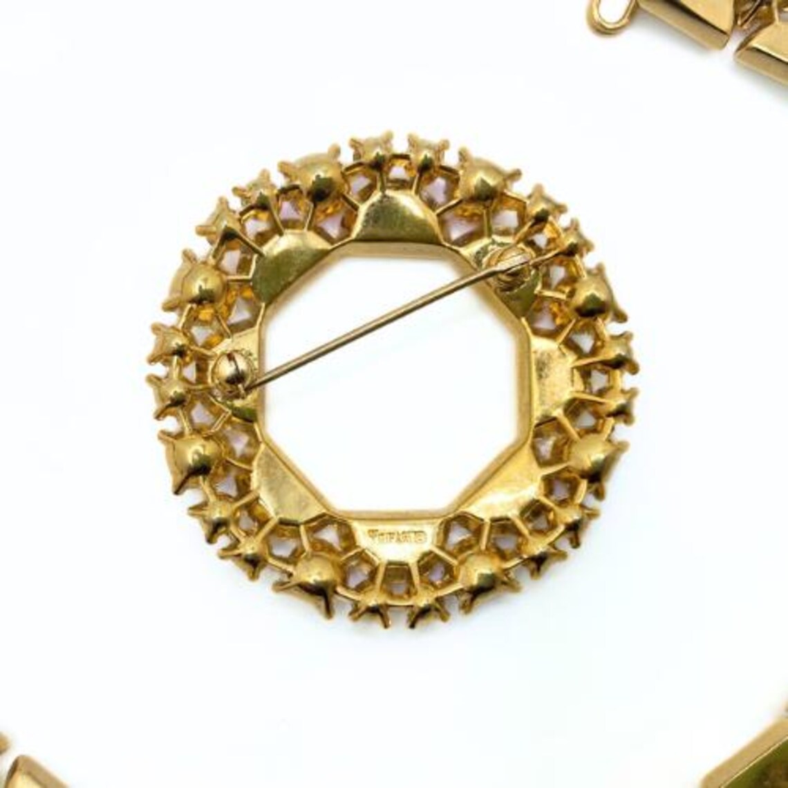 Crown Trifari Parure - Rare Signed Vintage Brooch, Bracelet and ...