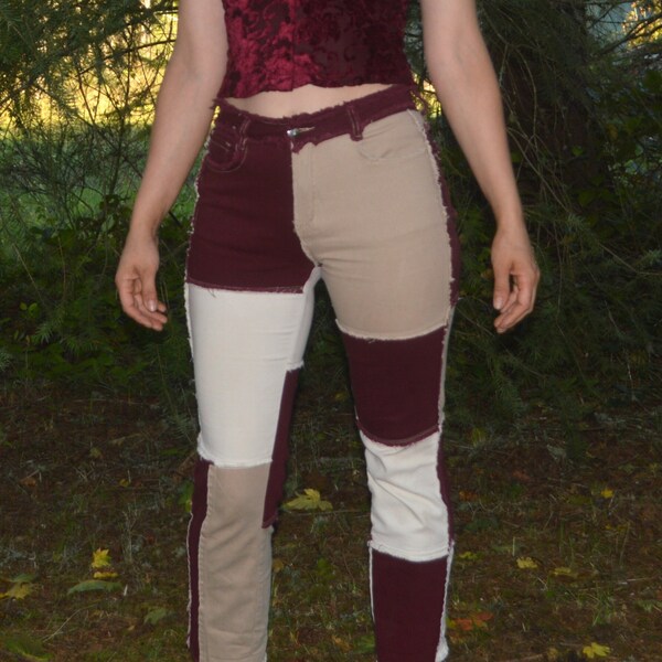 Patched Jeans - Etsy