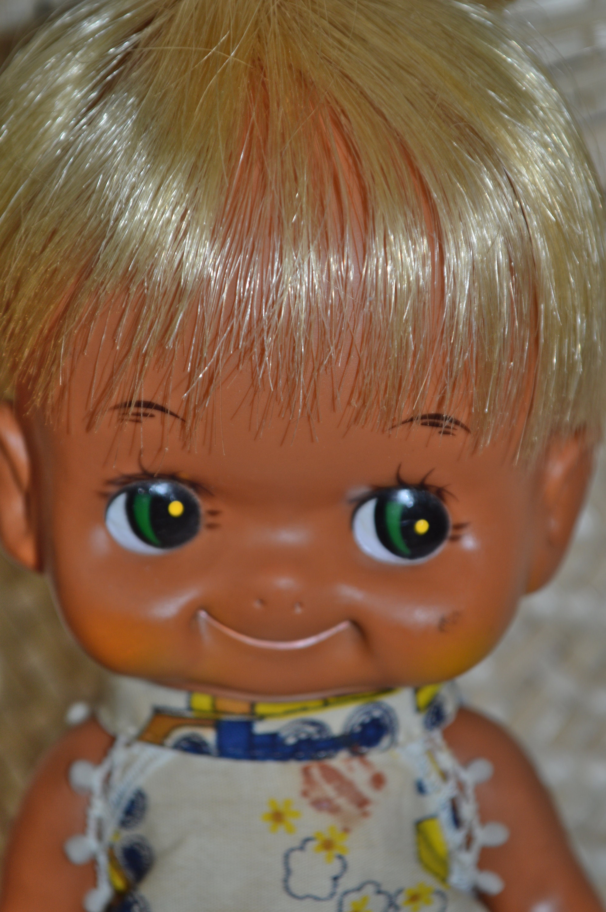 Blonde Haired Tan Sekiguchi Vinyl 70's Kewpie Style Made in Japan Doll ...
