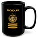 Personalized Captain Sailor Themed Black Coffee Mug Cup Tea Boat ...