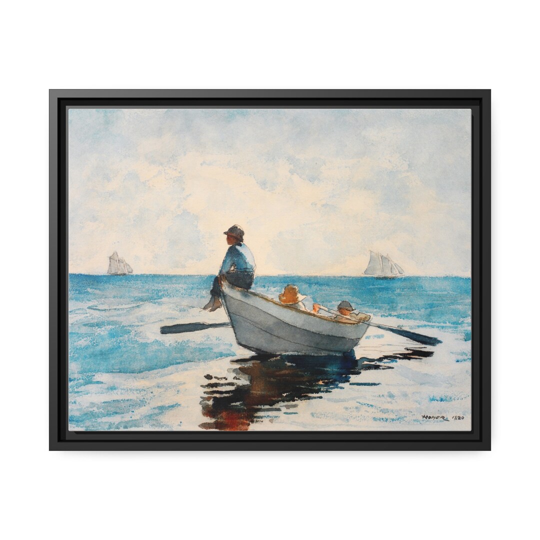 Boys in a Dory (1880) by Winslow Homer Sailing Painting Print Vintge ...