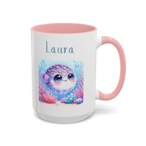 Cute Customized Puffer Fish Coffee Cup 2 - Etsy