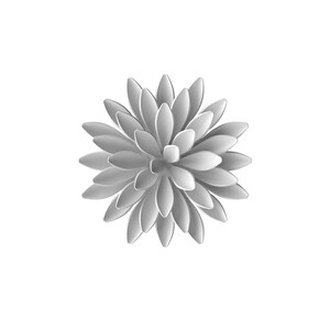 Modern Wall Art - Bloom in Snow White | Eco-friendly Plant-based ...