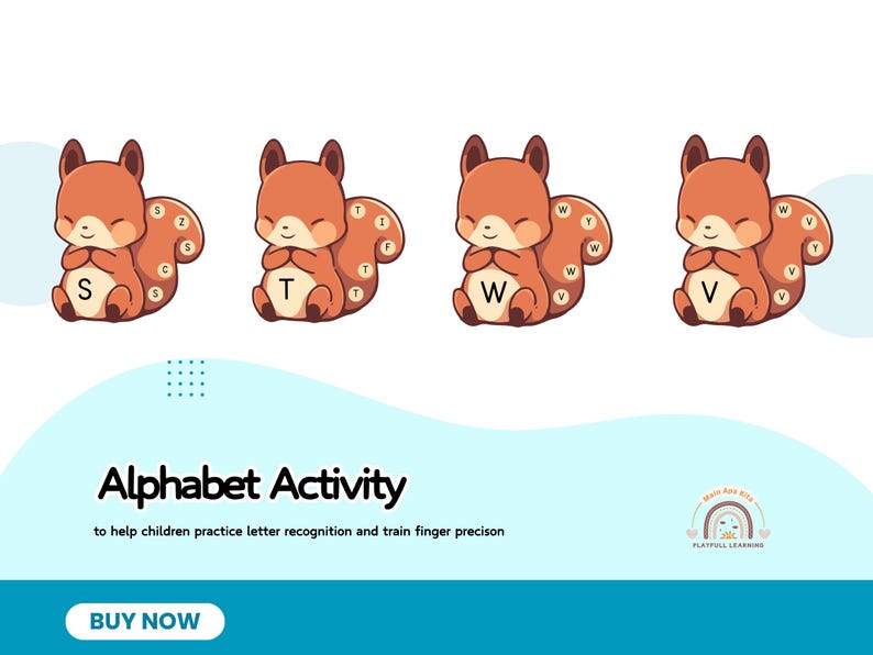 Alphabet Activity for Kids, Montessori Printable - Etsy