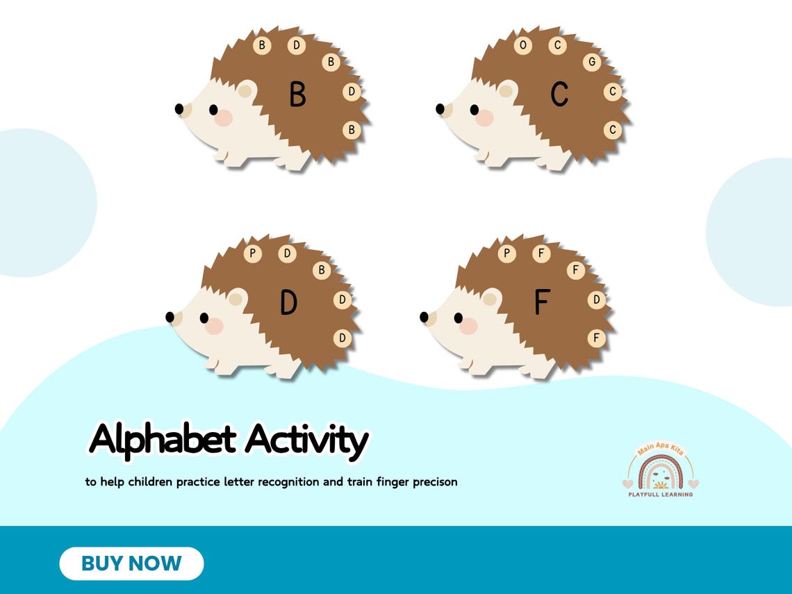 Alphabet Activity for Kids, Montessori Printable - Etsy