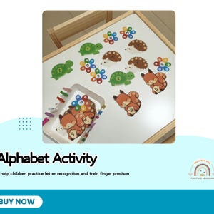 Alphabet Activity for Kids, Montessori Printable - Etsy