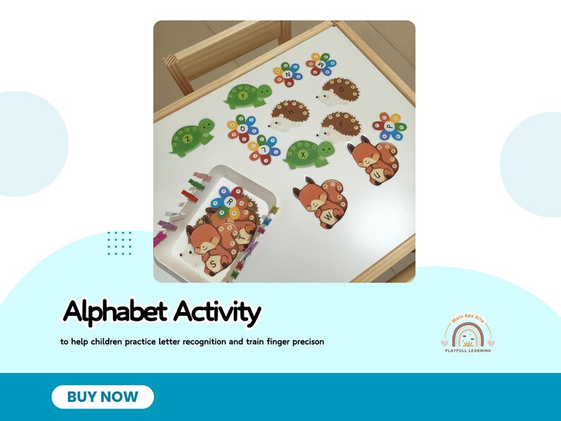 Alphabet Activity for Kids, Montessori Printable - Etsy