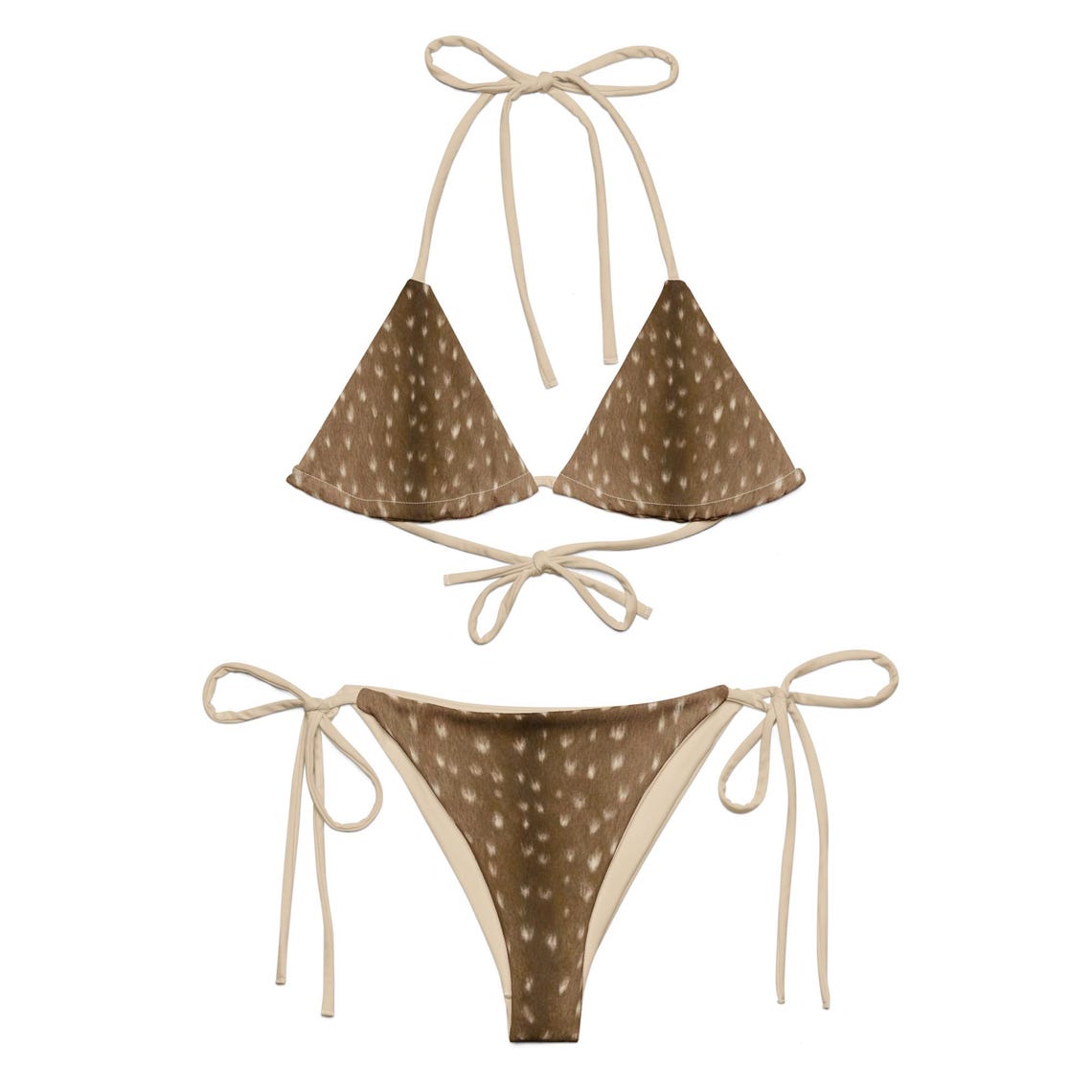 Doe Eyed Darling Bikini, Deer Print Ibiza Swim, Patterned Bikini, Gifts ...