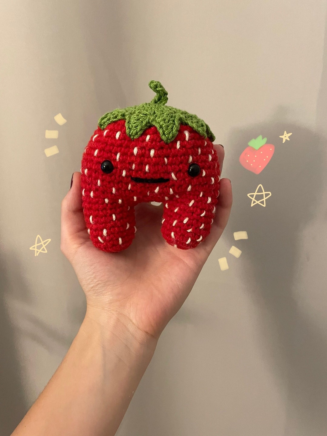 Crochet Strawberry Man (handmade) - Etsy