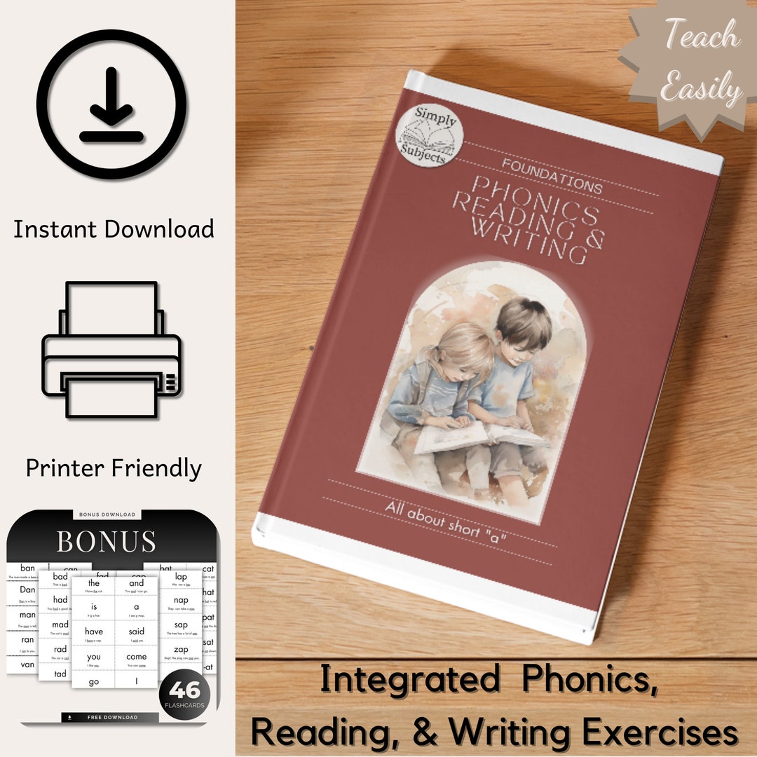 Teach Beginning Reader Easily -integrated Reading, Writing & Phonics ...